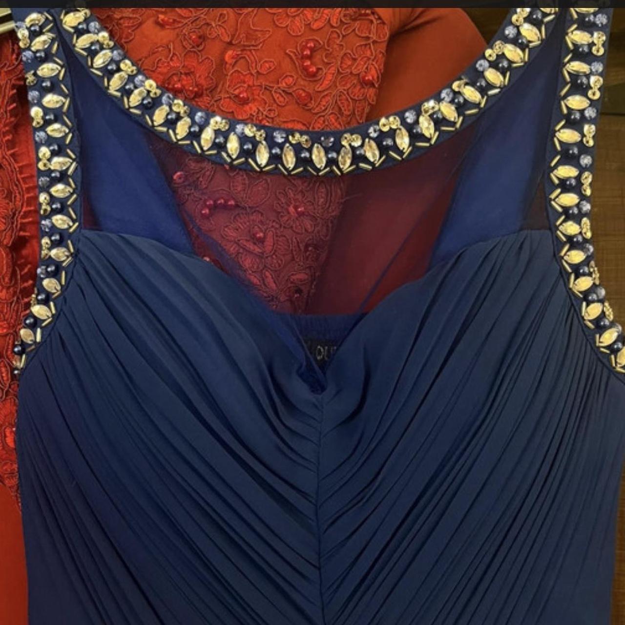 Blue prom dress Quiz Size 8 Worn once Great... - Depop