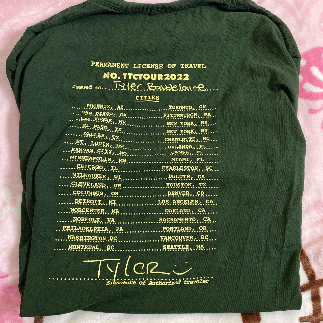 Tyler the Creator concert merch size XL - Depop