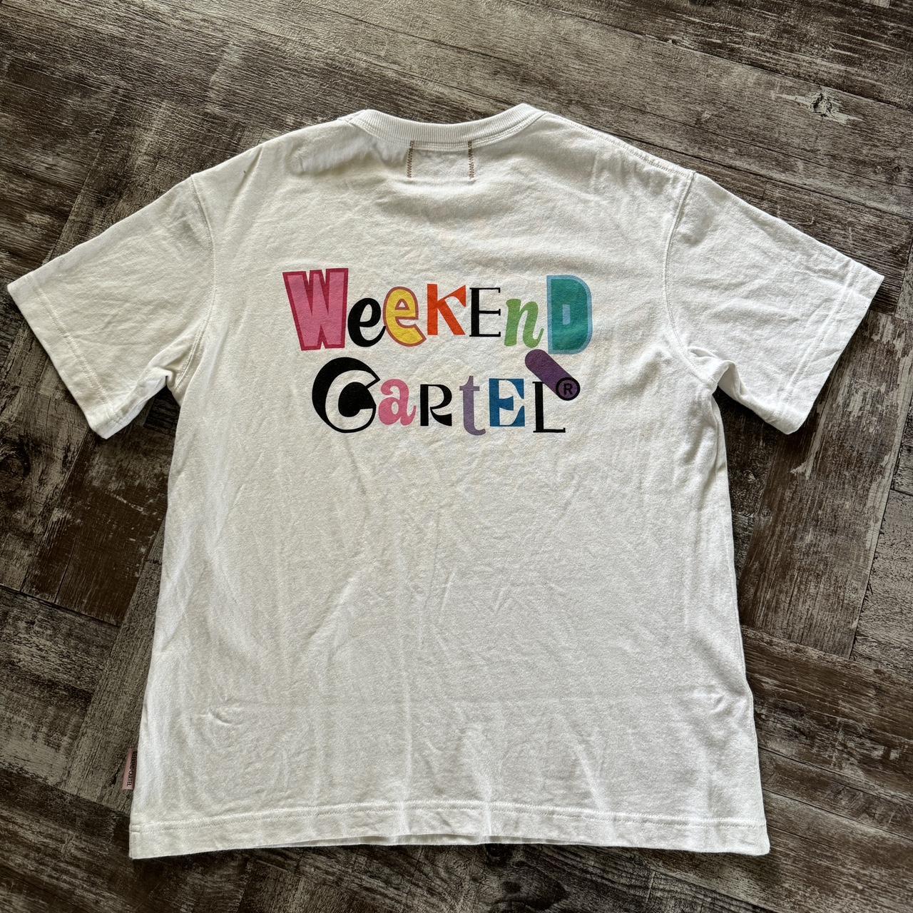 Weekend cartel T Excellent condition Warn twice... - Depop