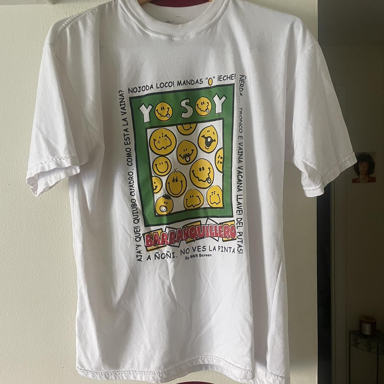 Vtg smiley face tee... - Depop