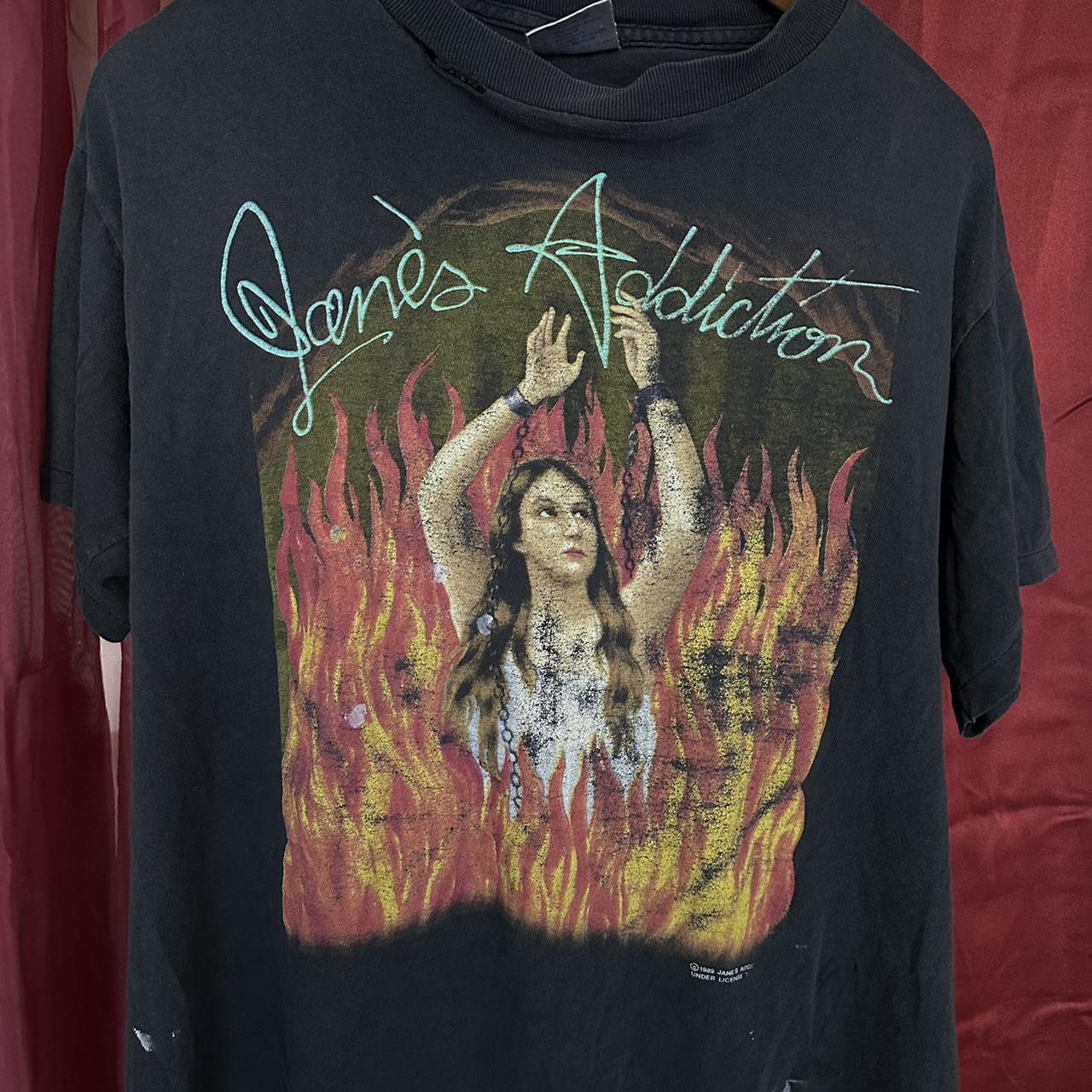Vintage 1989 Janes Addiction band tee... - Depop