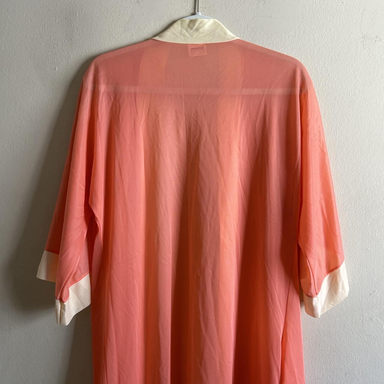 Vintage Peach Robe- Beautiful translucent peach and... - Depop