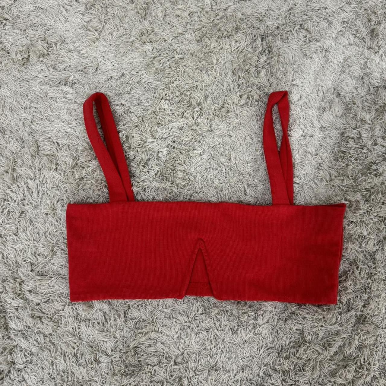 edikted red crop top - Depop
