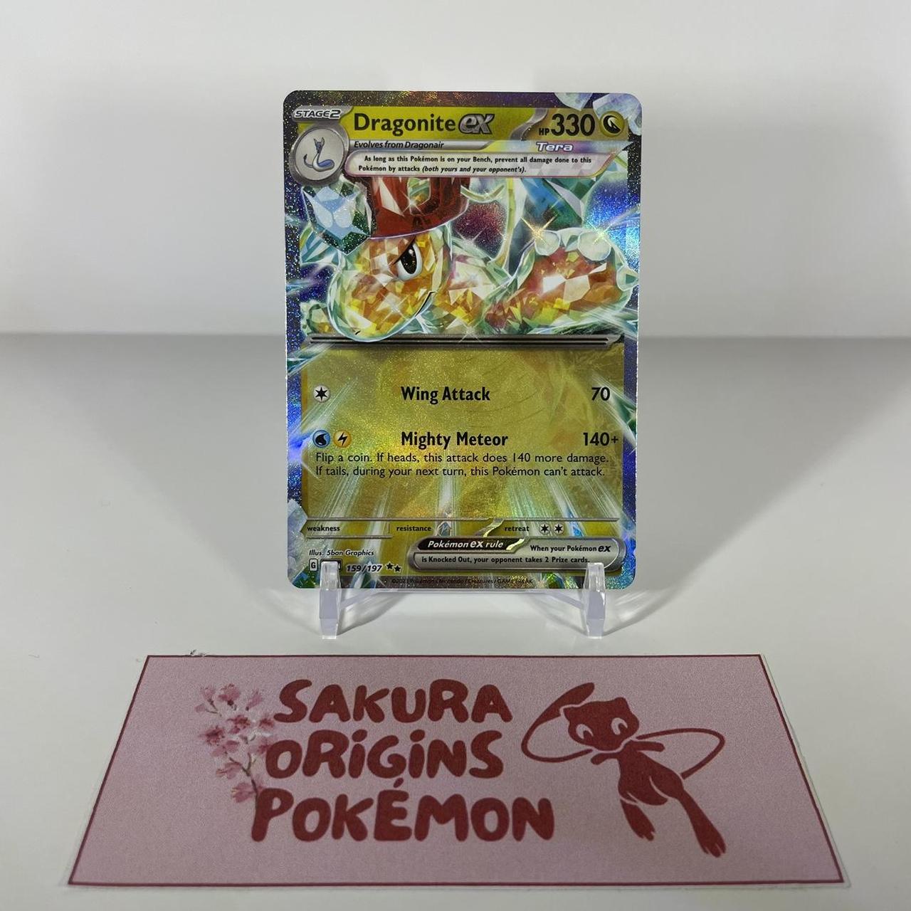 DRAGONITE EX OBSIDIAN FLAMES 159/197 HOLO DOUBLE... - Depop