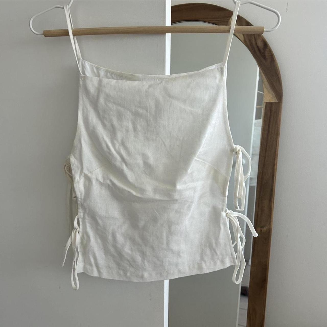 Glassons linen tie top size 6 Repop - a perfect... - Depop