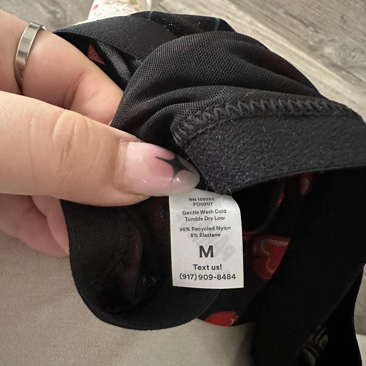 Parade Women's Black and Red Bra | Depop