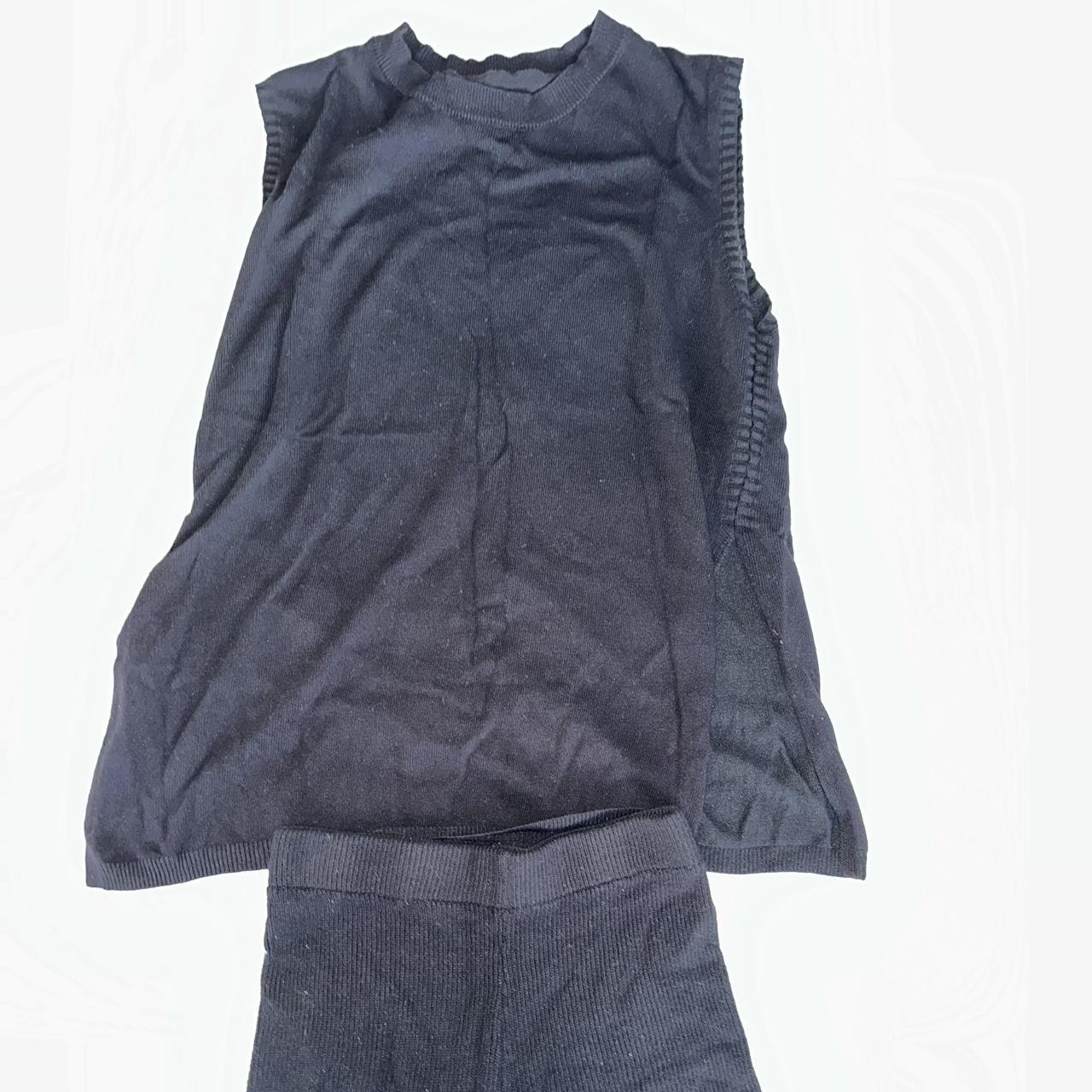 Black knit summer set •same as the yellow one... | Depop