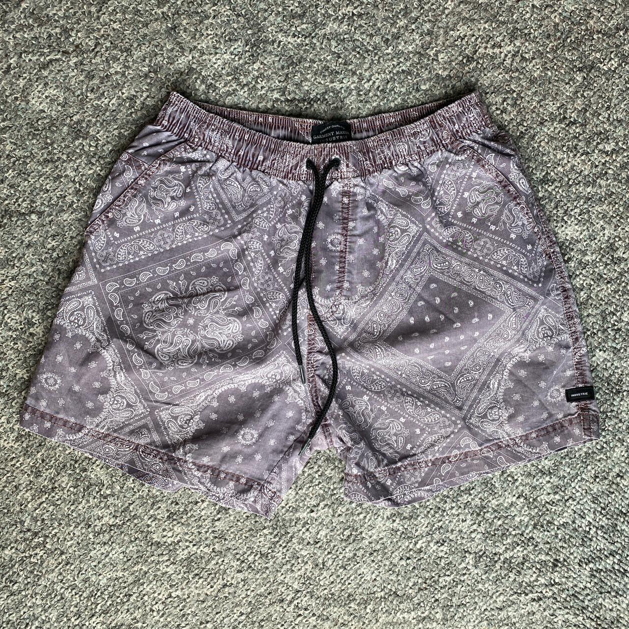 Men’s paisley pattern board shorts - perfect for... - Depop
