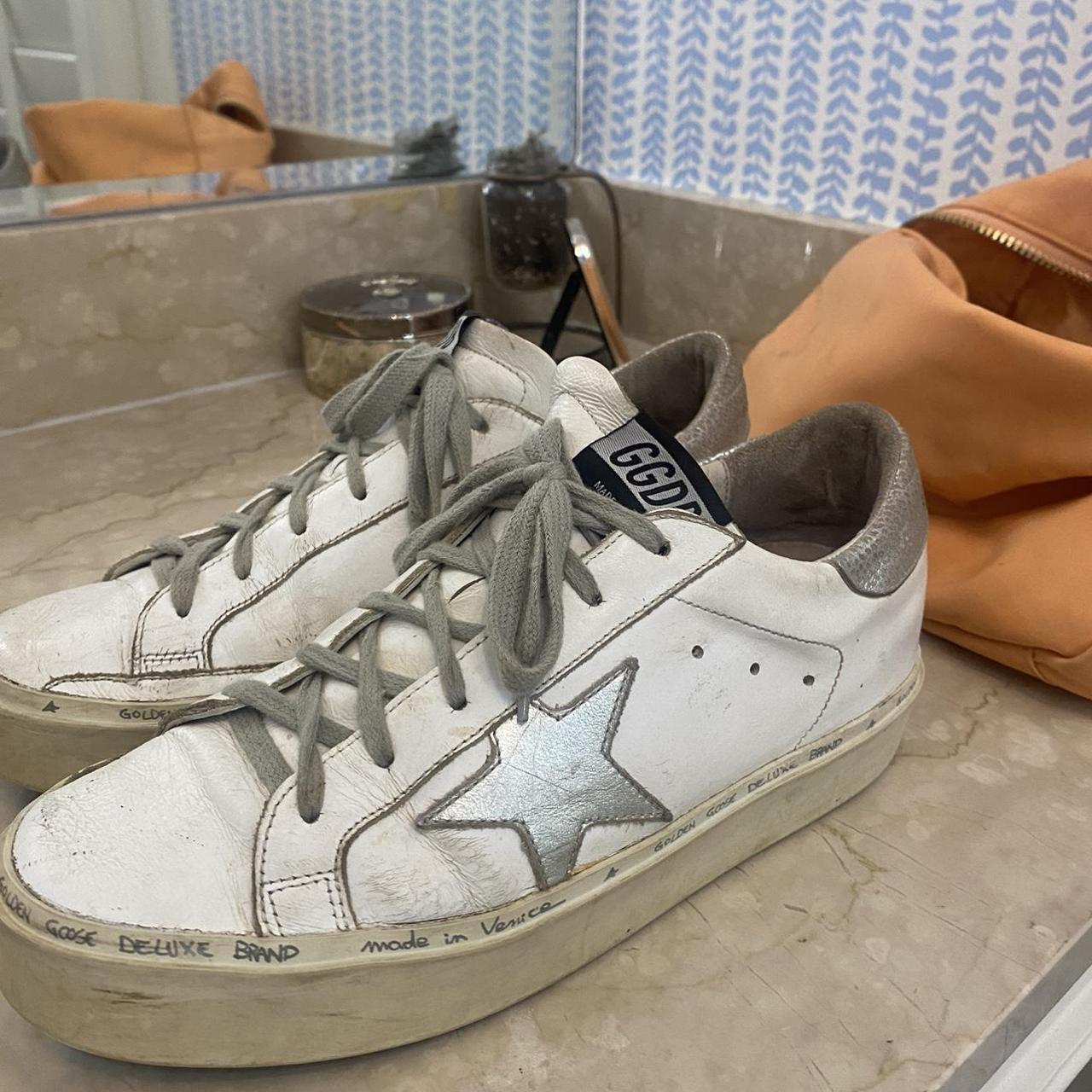 GGDB golden goose Hi Star sneakers with iridescent... - Depop