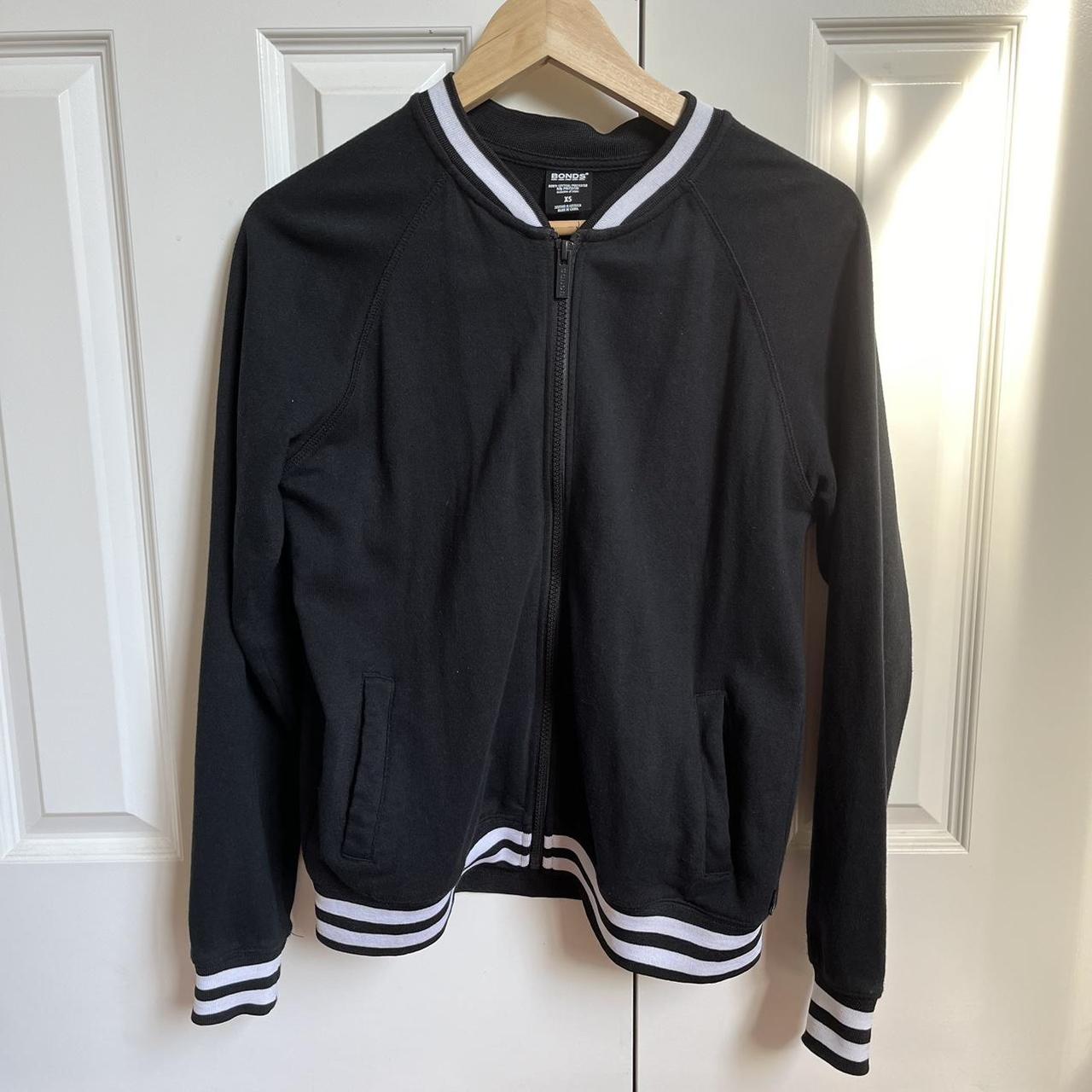 Bonds tracksuit jumper - 2 side pockets - Stripe... - Depop