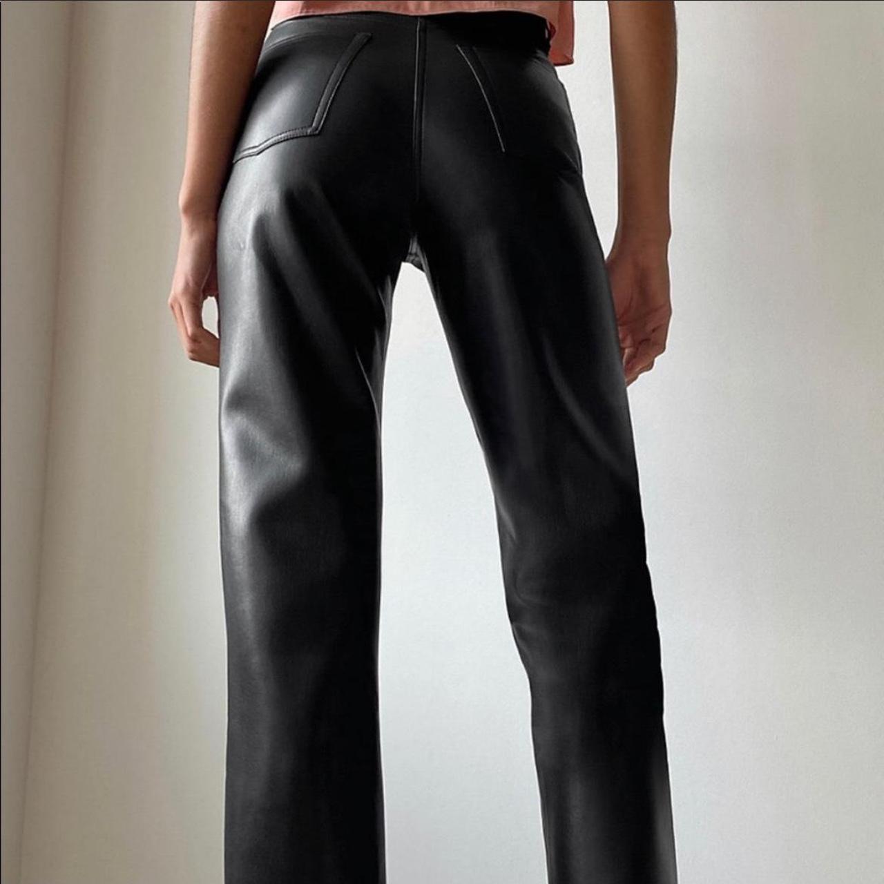 Aritzia Melina Leather Pants Size 4 Never worn Great... - Depop