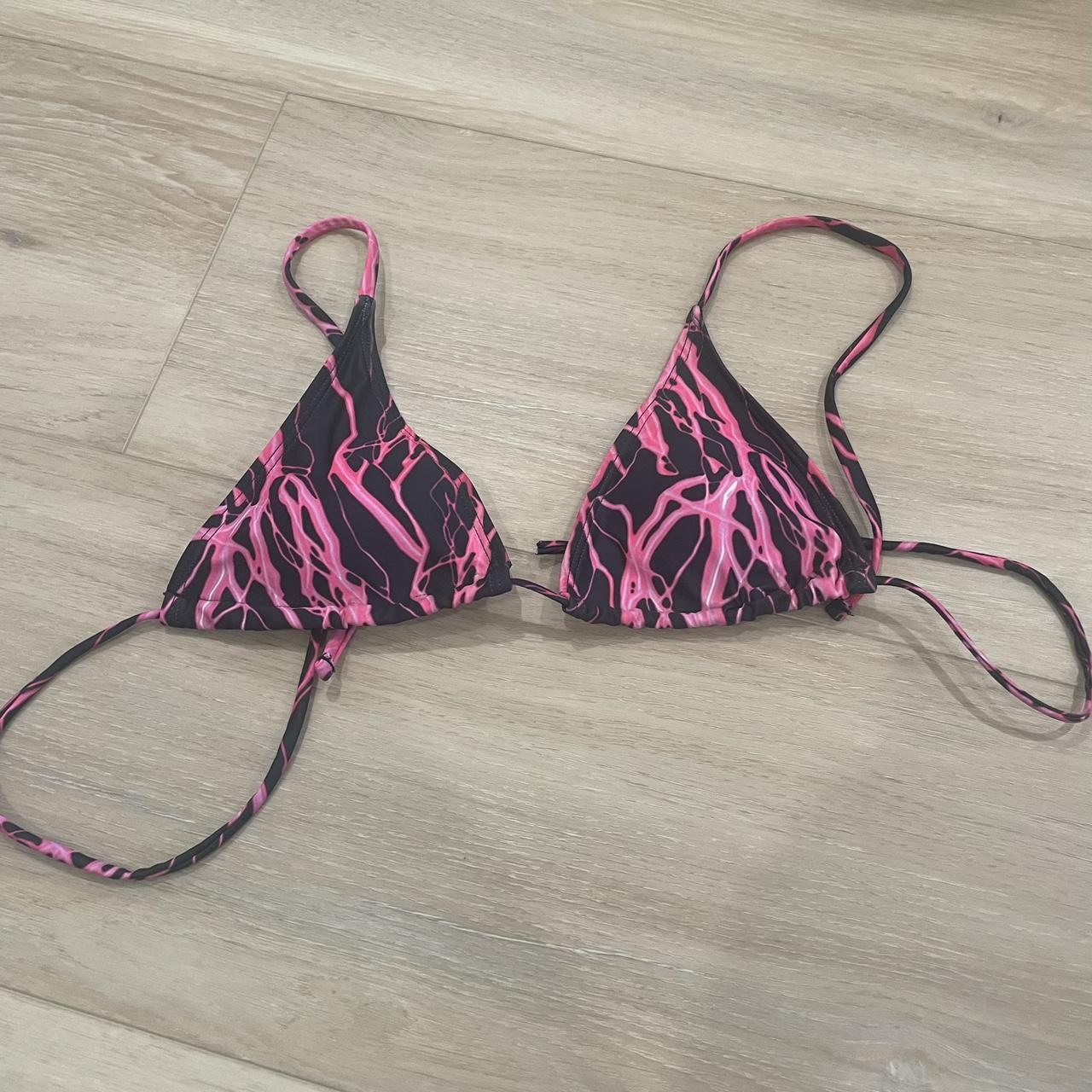 Lightening bikini top Size small #baddie #bikini... - Depop