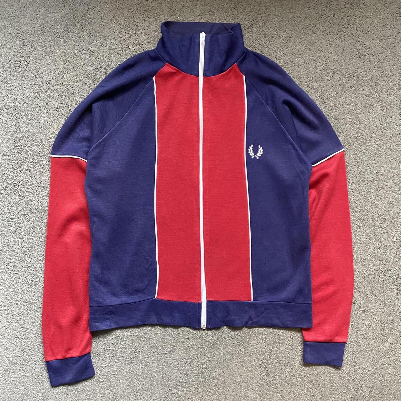 Vintage 70’s / 80’s Fred Perry Track Jacket Zip Up... - Depop