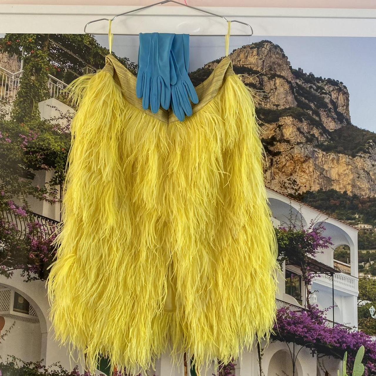 Easton Pearson feathered skirt Ostrich feathers Silk... | Depop