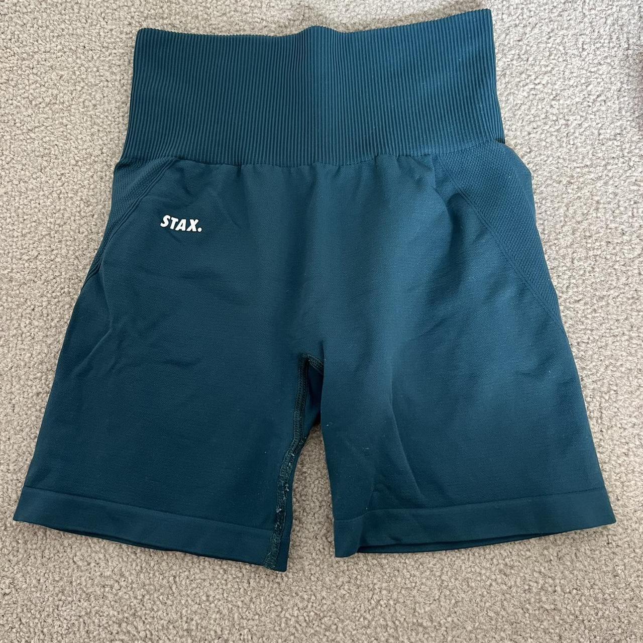 Stax emerald green seamless shorts - Depop