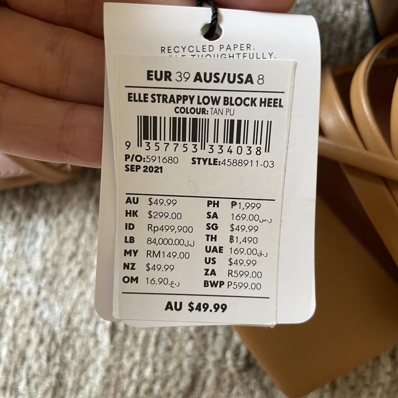 Rubi Tan short heel size 39 Never worn, tags still... - Depop Rubi Tan short heel size 39 Never worn, tags still... - Depop