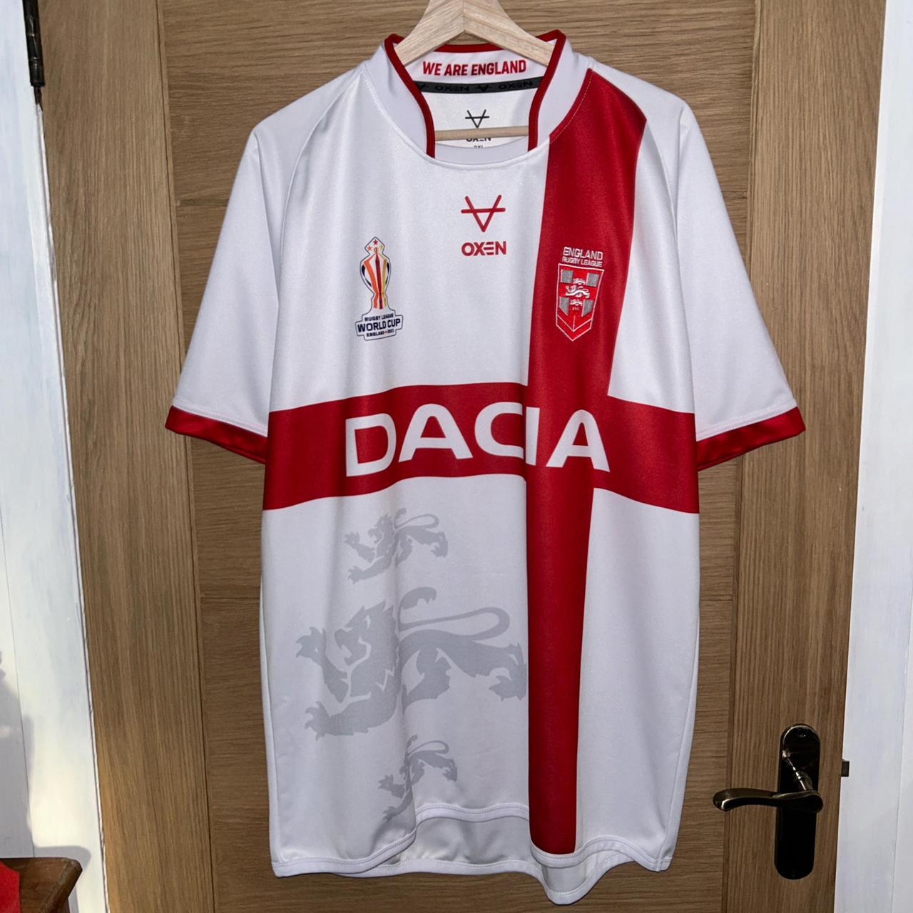 🔹 Oxen England Rugby League Jersey Tee Shirt T-Shirt... | Depop