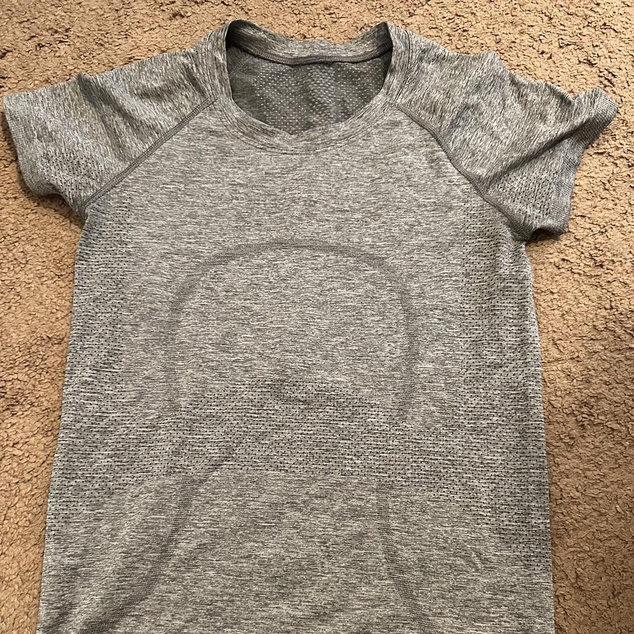 Lululemon grey swiftly tech size 6 barely worn... - Depop