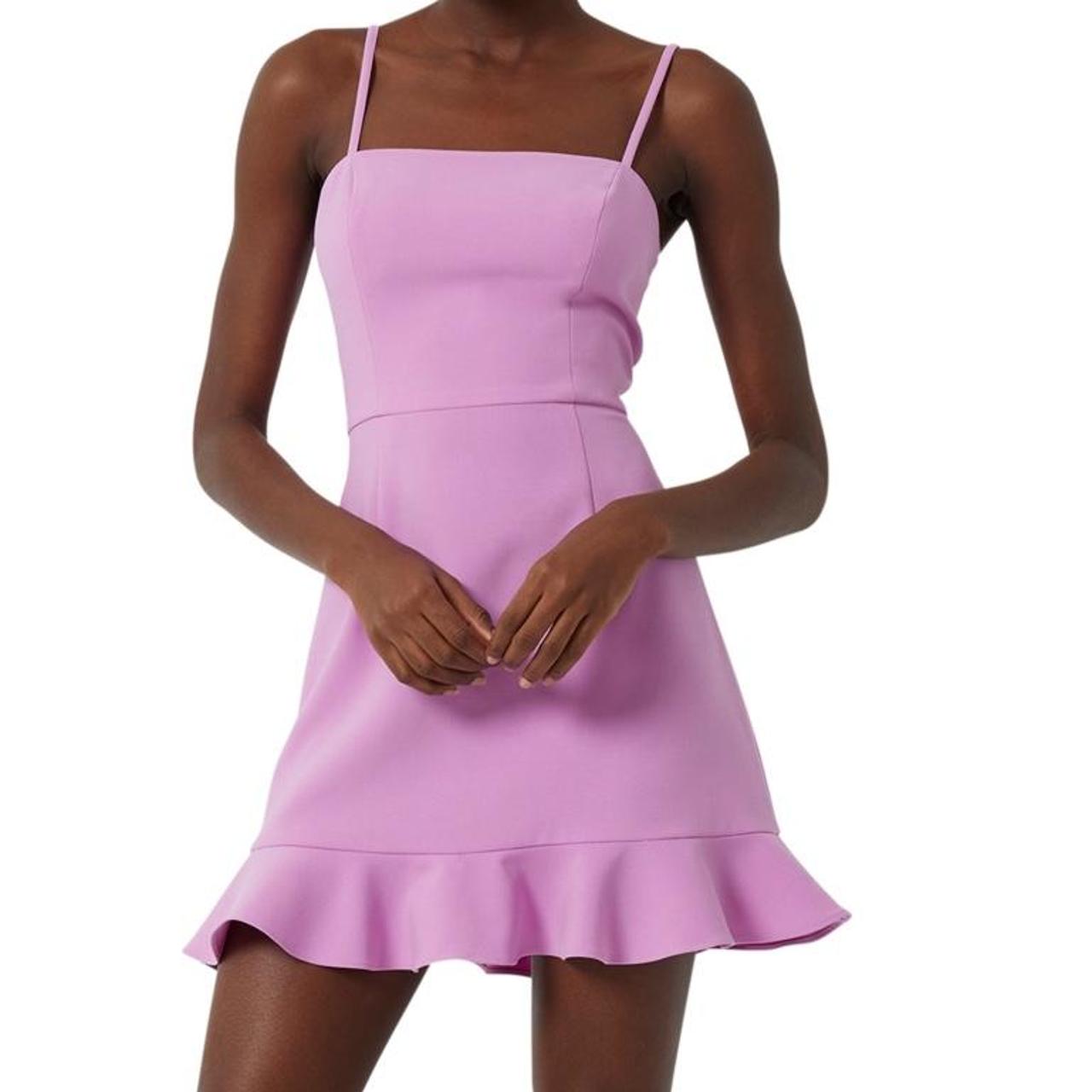 French connection flounce mini dress Worn once to... - Depop