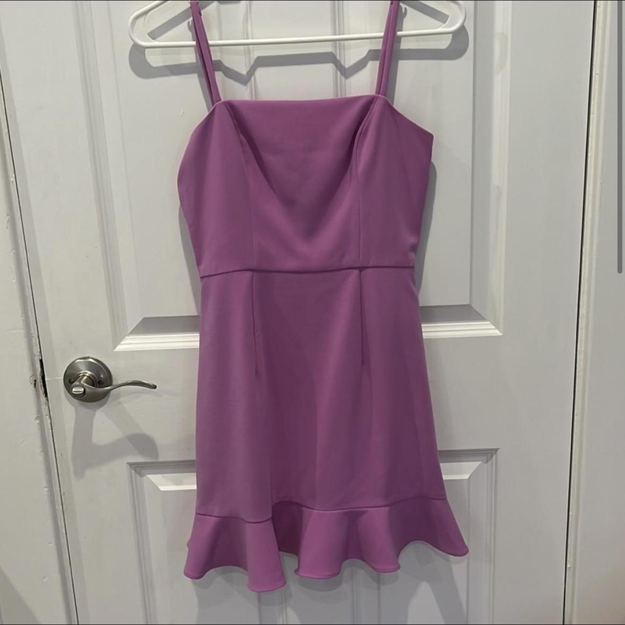 French connection flounce mini dress Worn once to... - Depop