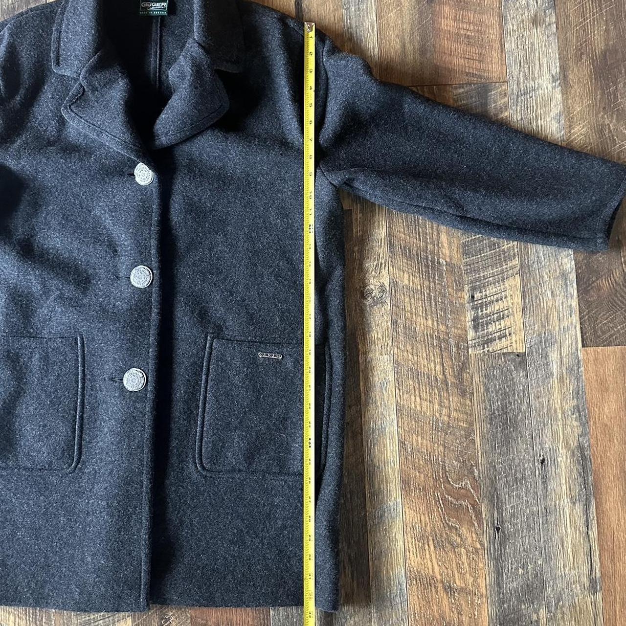Geiger collections Austrian wool coat with metal... - Depop