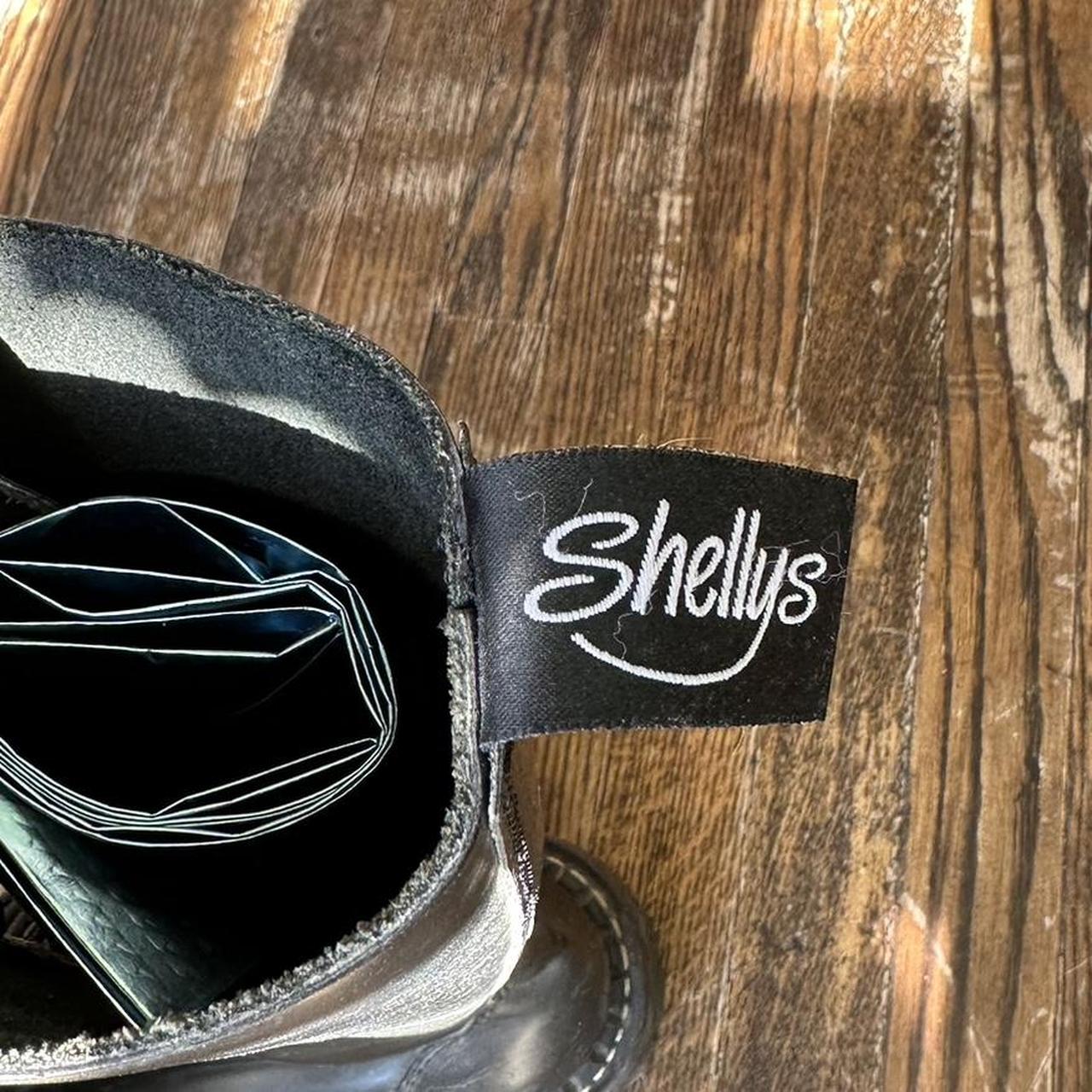 Shellys London Knee High Platform combat boots Size... - Depop