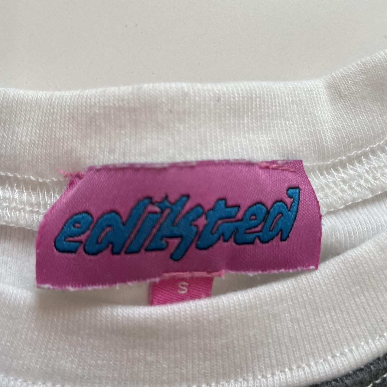 Edikted Long sleeve Graphic desgin in Black and... - Depop