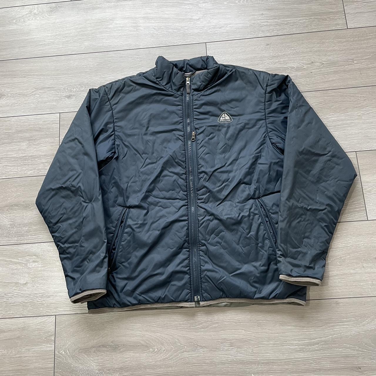Navy Nike ACG Lightweight Puffer Jacket Size... - Depop