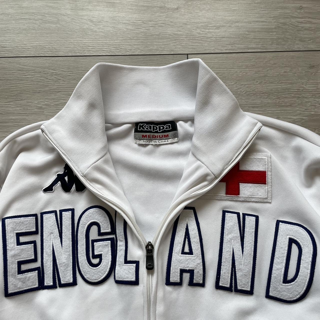 Kappa Men's White and Black Jacket | Depop