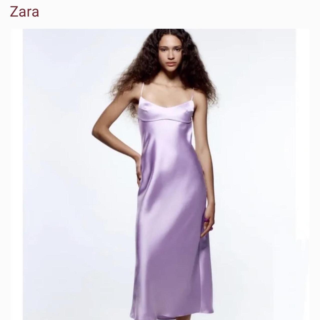 Zara Women's Purple Dress | Depop