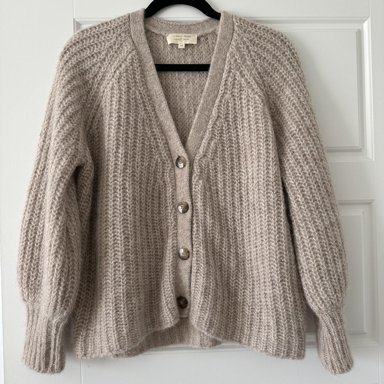 Sézane Basile Cardigan in Light Beige New without... - Depop