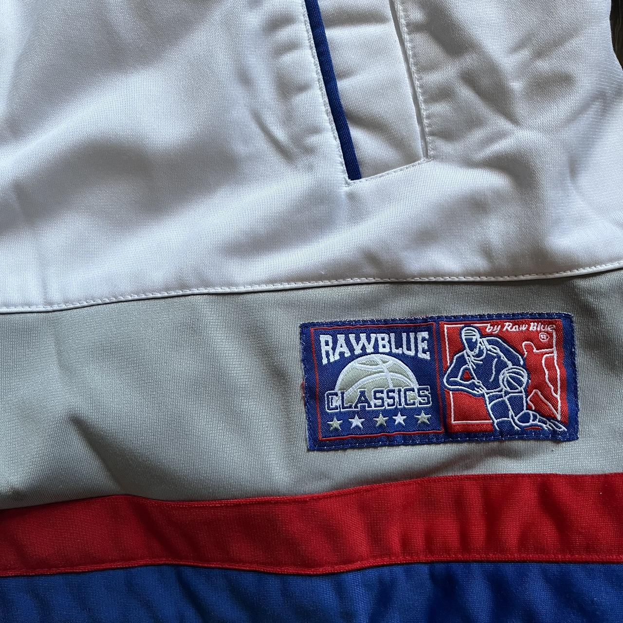 Raw Blue ‘First Team Athletiks’ activewear jacket... - Depop