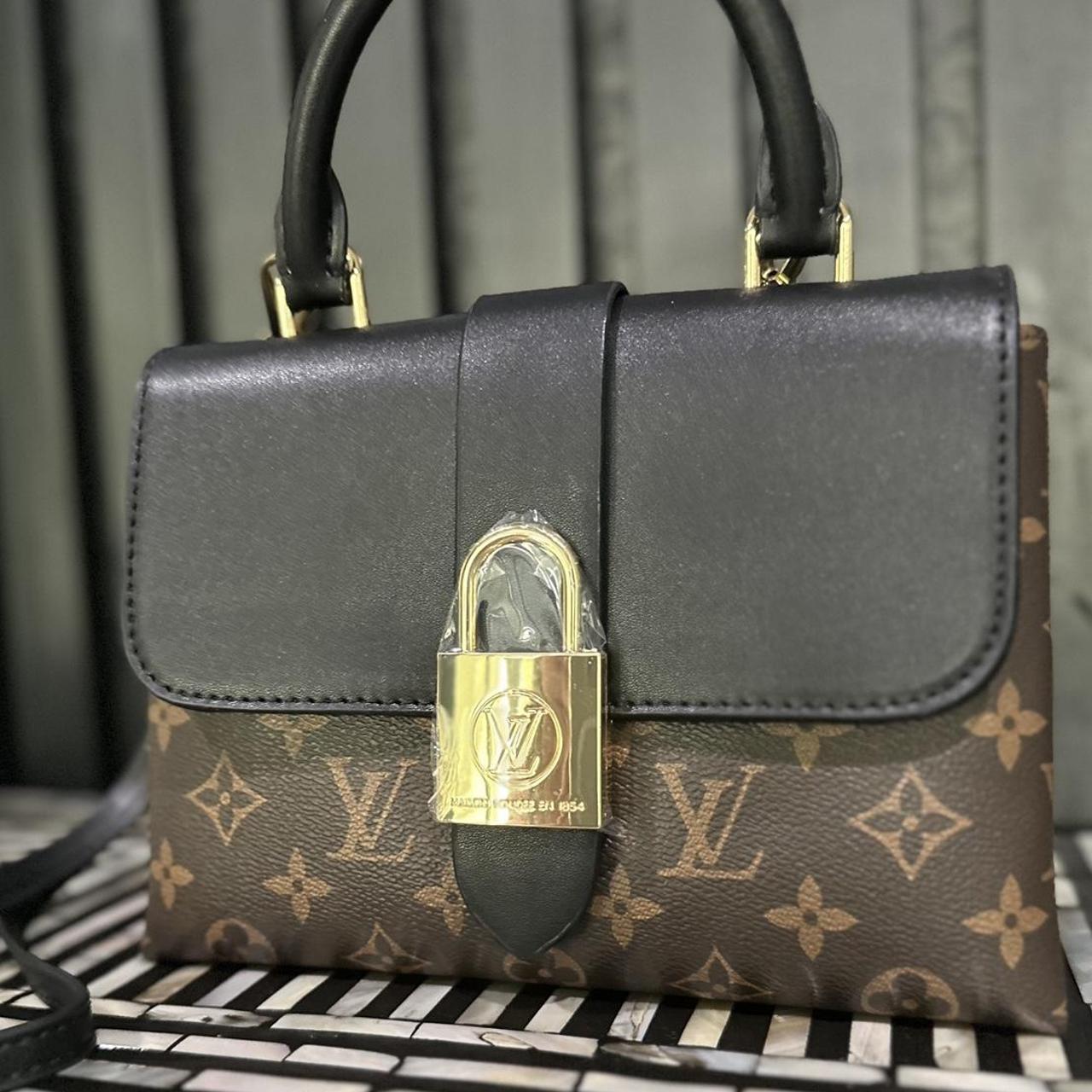 Small LV soft leather bag the Locky BB Black I ship... - Depop
