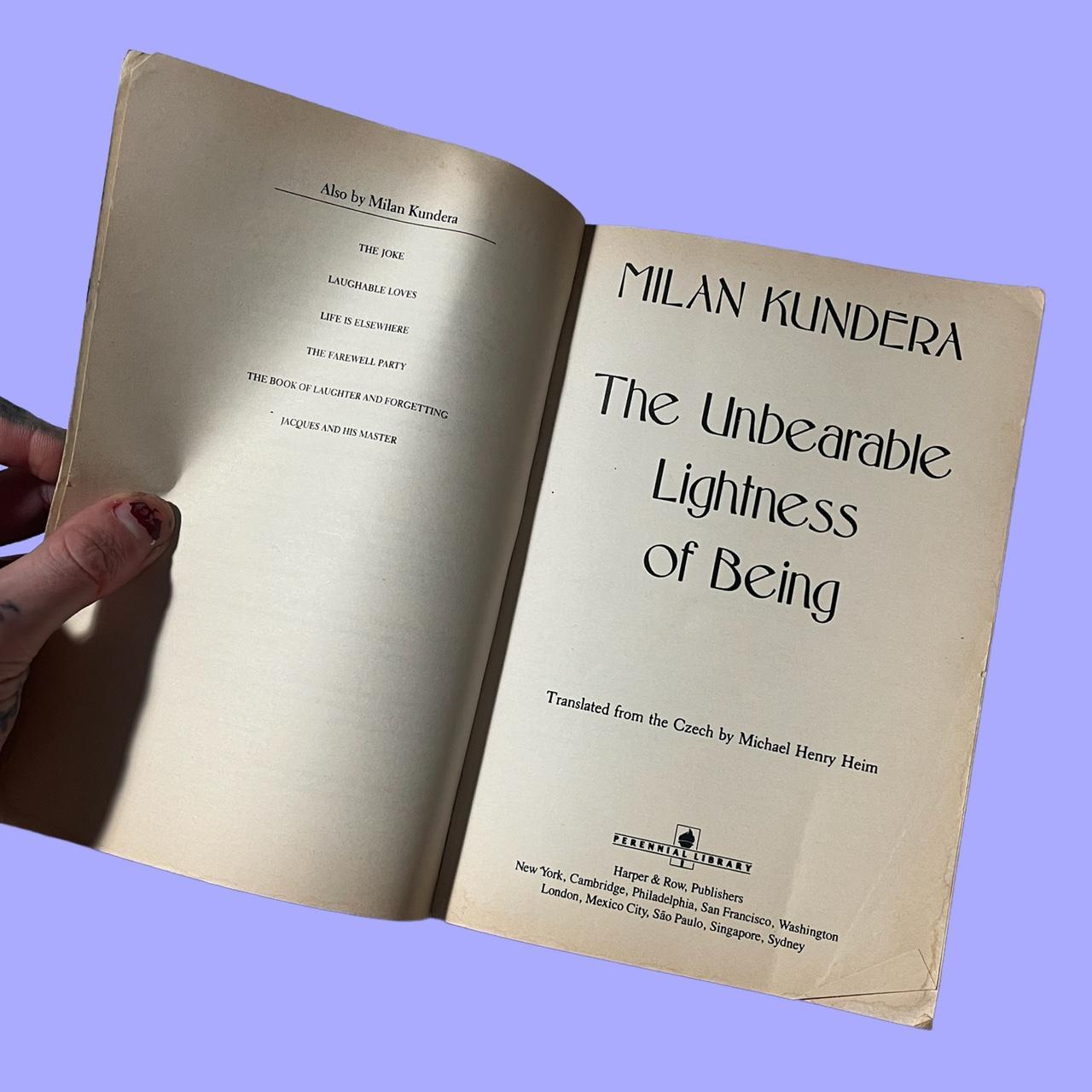 “The Unbearable Lightness of Being” Good condition.... - Depop