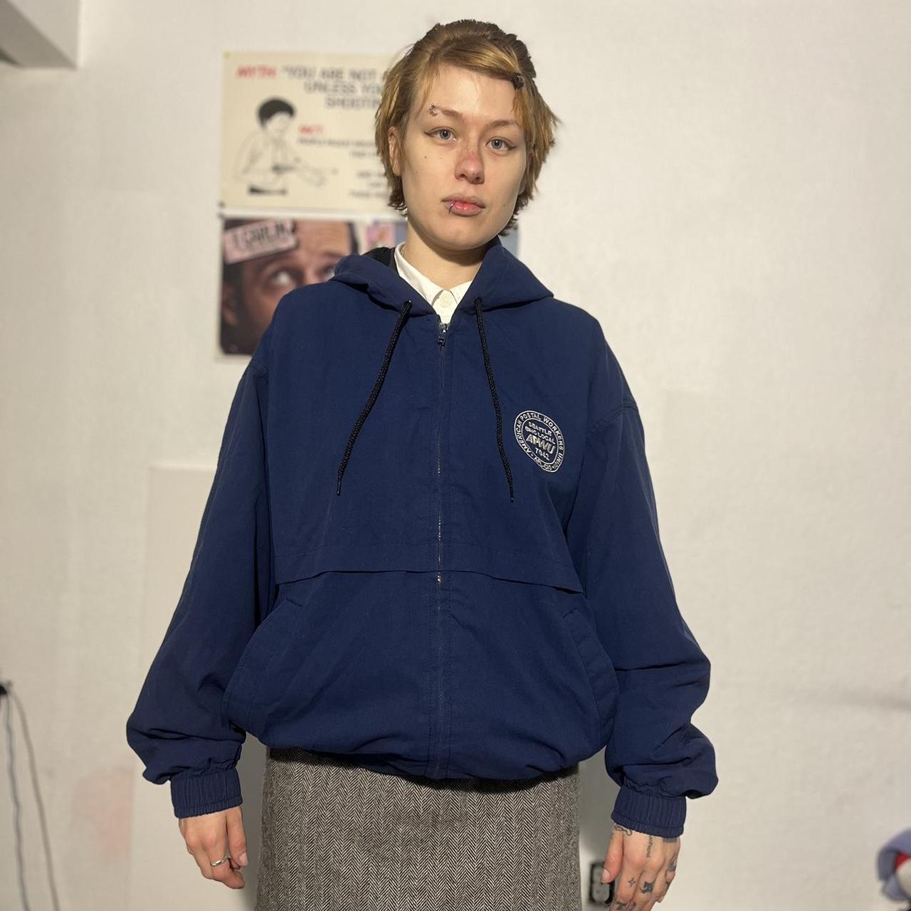90’s bomber jacket Postal workers union Seattle... - Depop