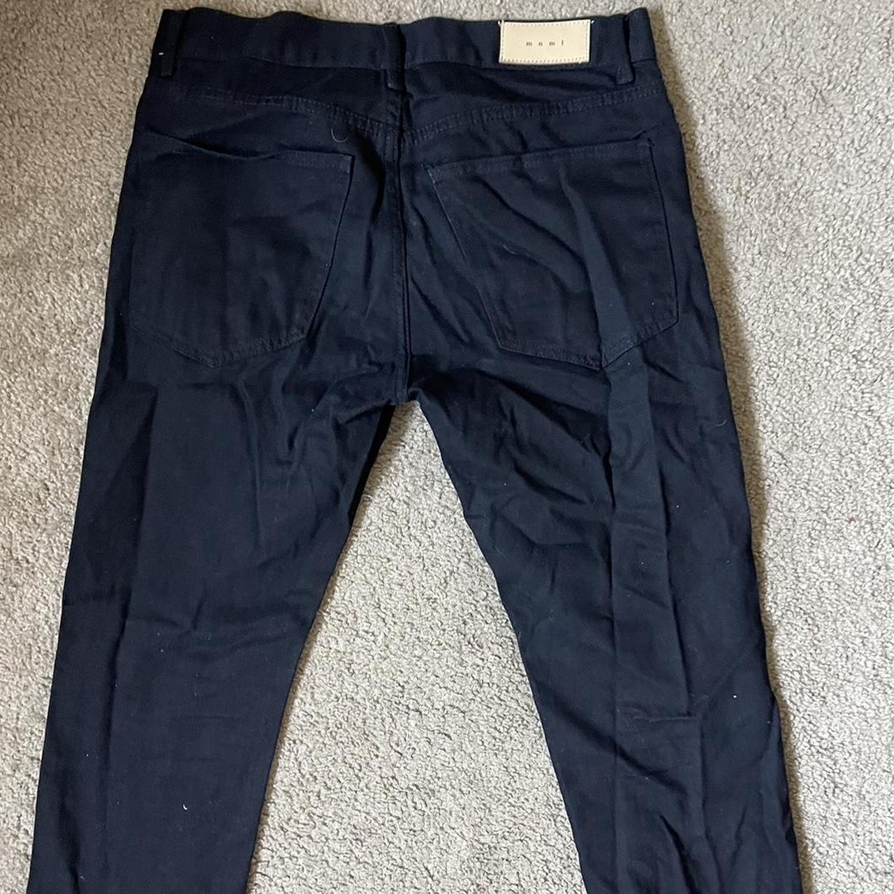 mnml brand skull / skeleton black straight leg... - Depop