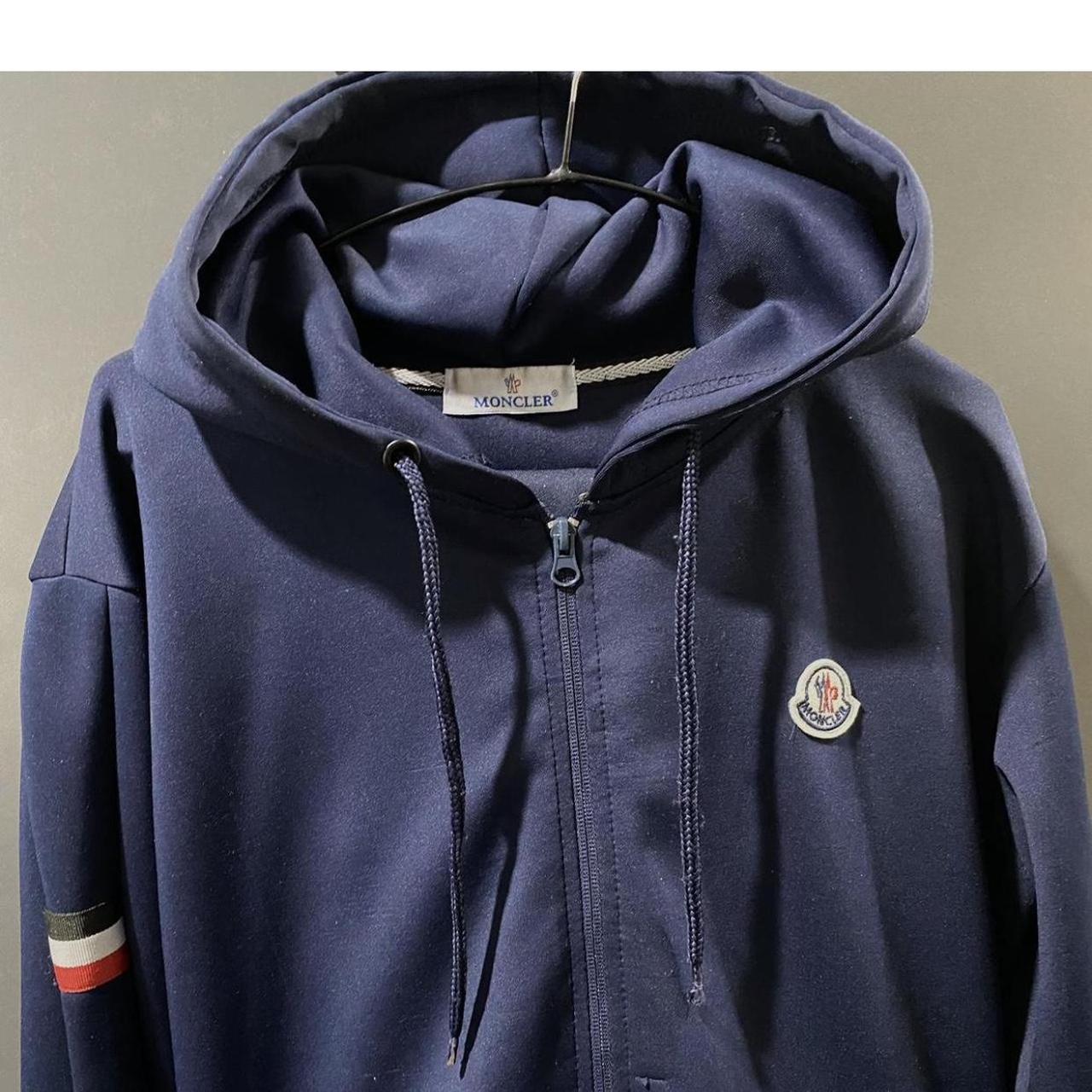 Navy Moncler Tracksuit Worn a couple of times Size... - Depop