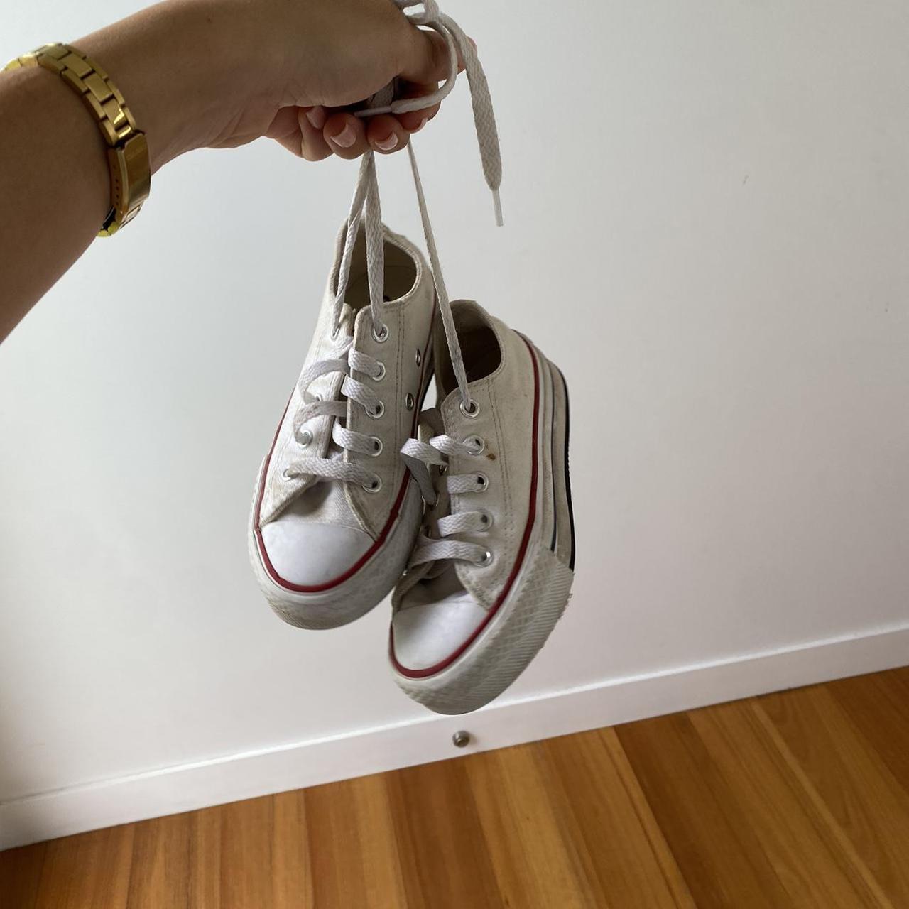 Girls Converse All Stars Platform sole, white... | Depop