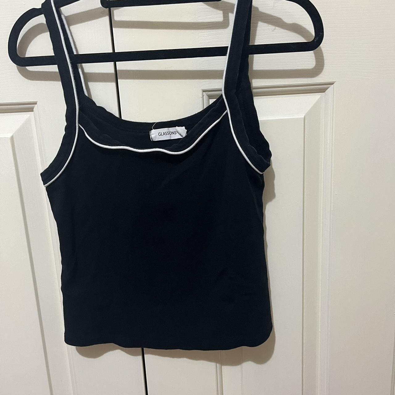 Tank top with contrast tubing This Glassons tank is... - Depop