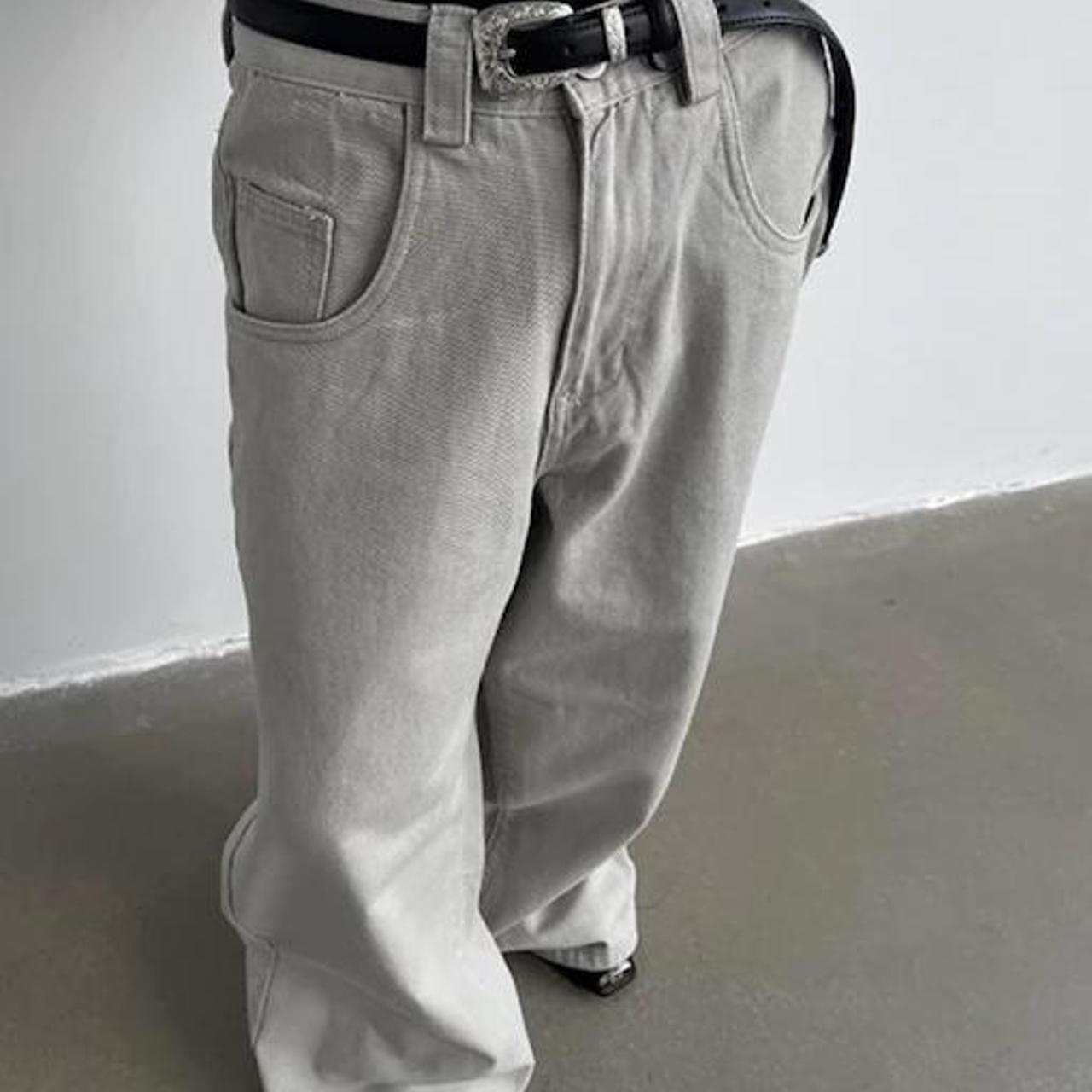 MEN'S OVERSIZED SOLID PANTS Dimensions: Size:(CM)... - Depop