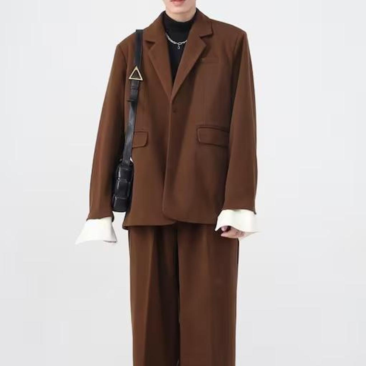 MEN'S PERSONALIZED SHOULDER PAD SUIT SET... - Depop