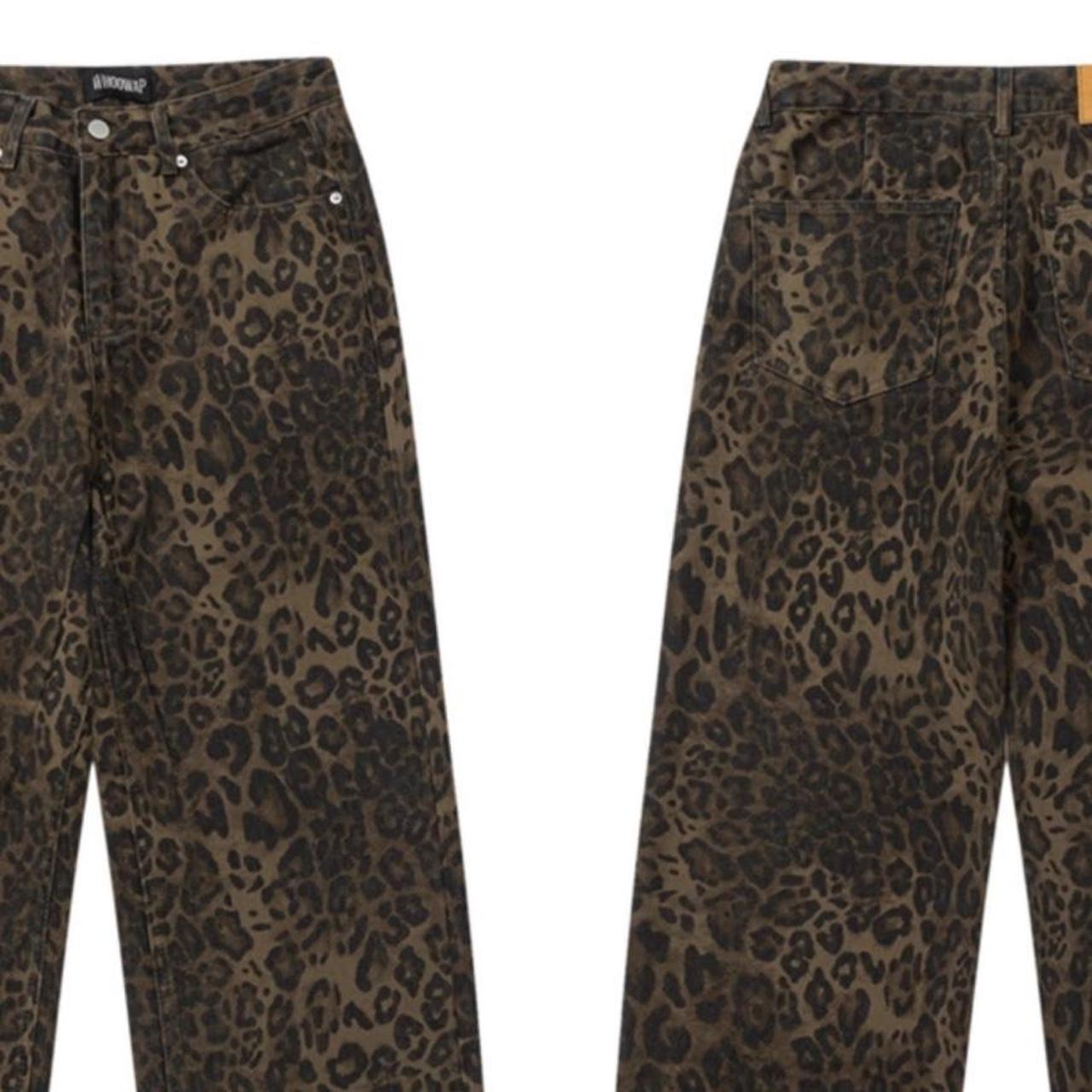 MEN'S VINTAGE LEOPARD PRINT JEANS SS24... - Depop