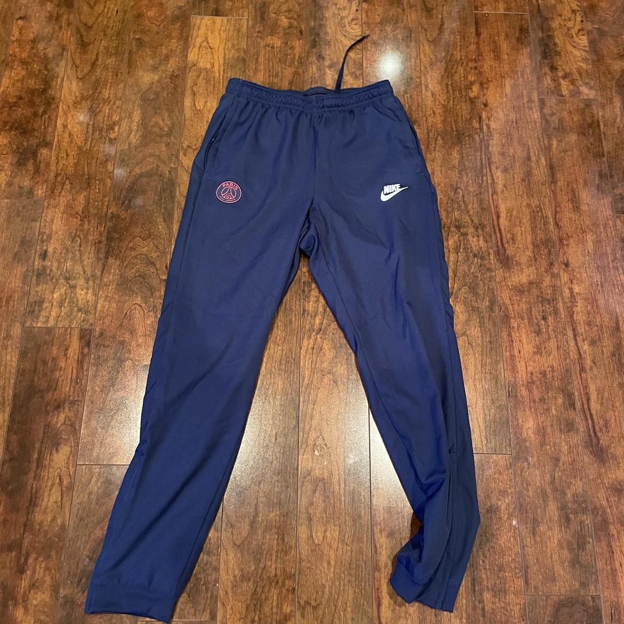 Nike x PSG Pants in Pants in Navy Blue Size Medium.... - Depop