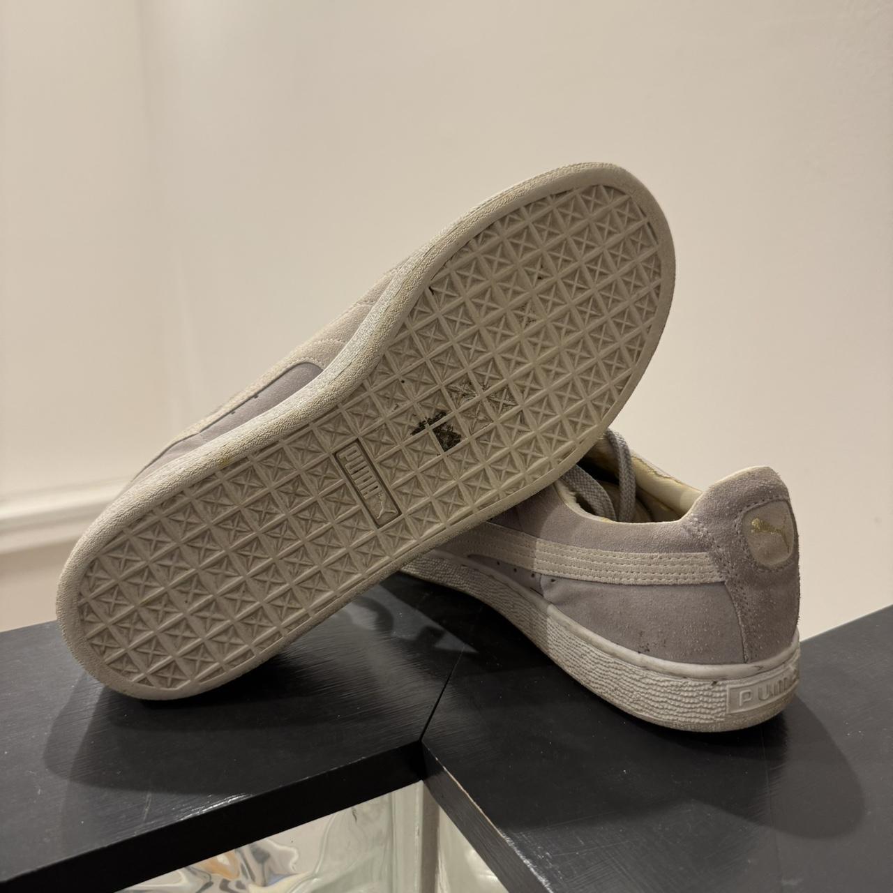 Grey Puma suede fashion sneakers | Depop