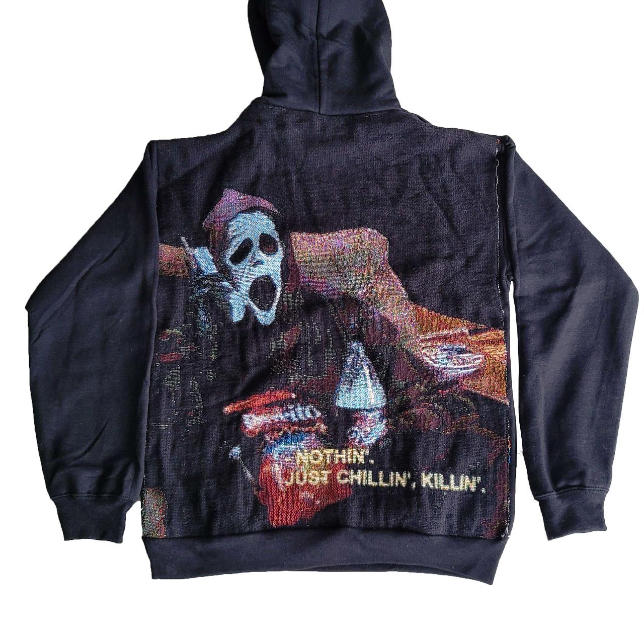 Custom Scream Tapestry Hoodie Handmade! FAST... - Depop