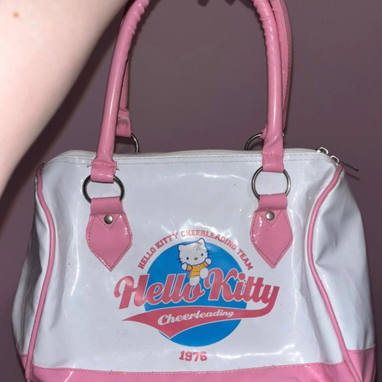 Hello Kitty cheerleader vinyl bag Y2k!!! Pink and... - Depop