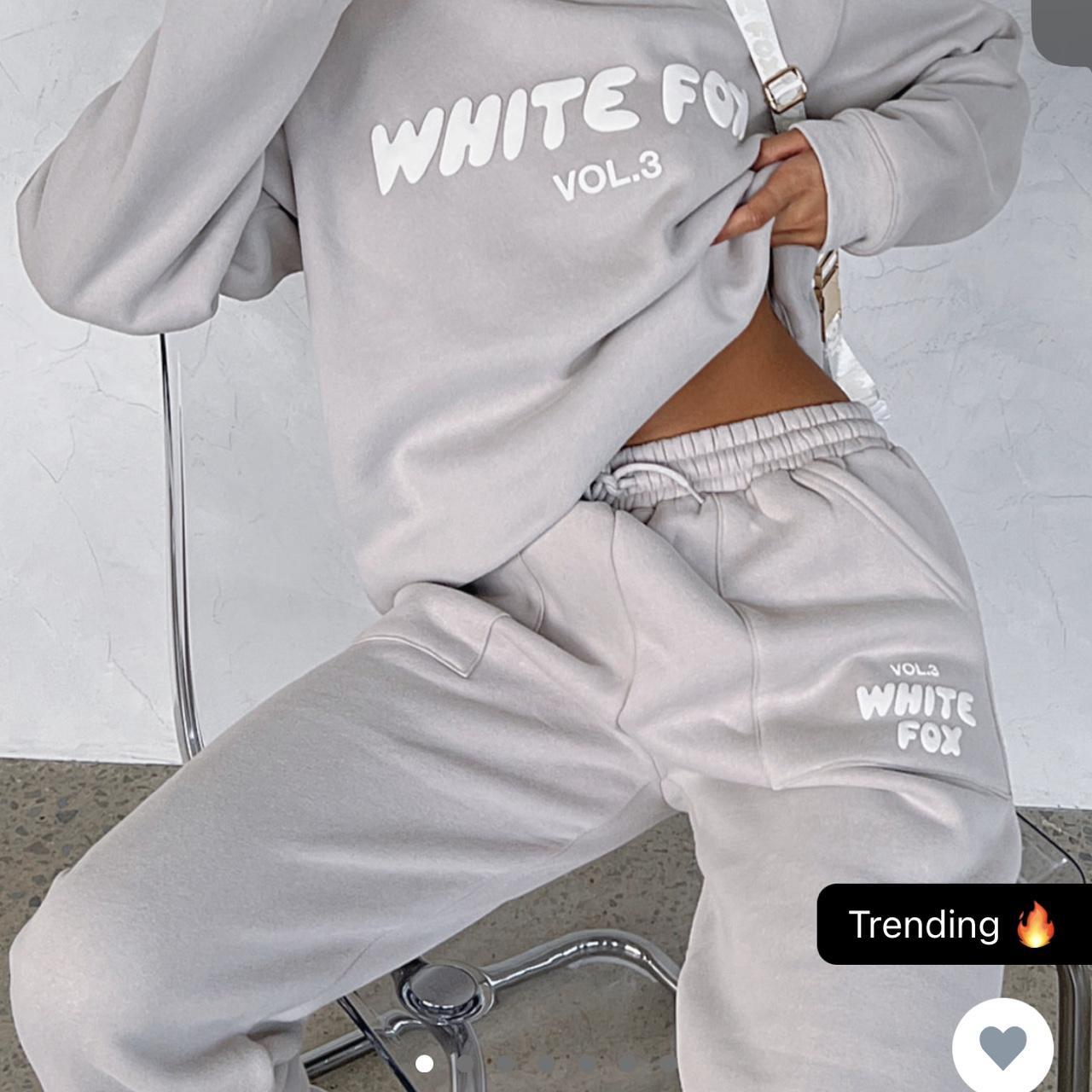 White fox set top and bottom! Size s/m top and size... - Depop