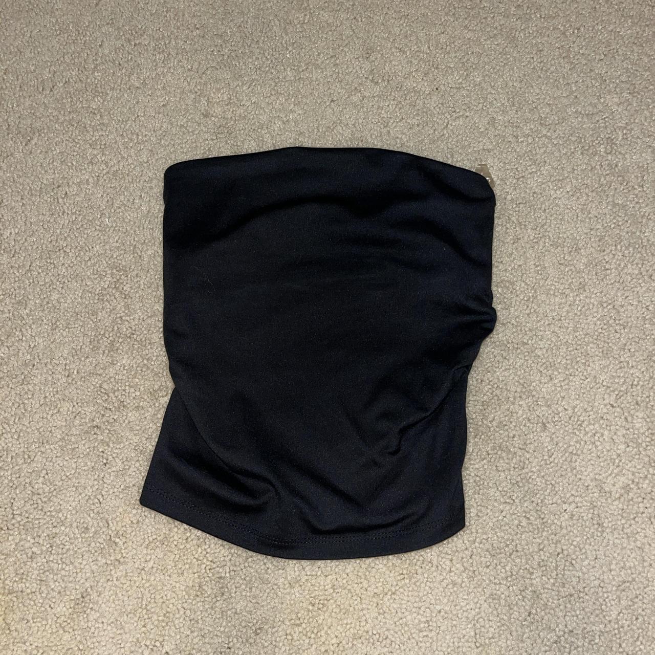 Pacsun contour black tube top with cinching detail,... - Depop
