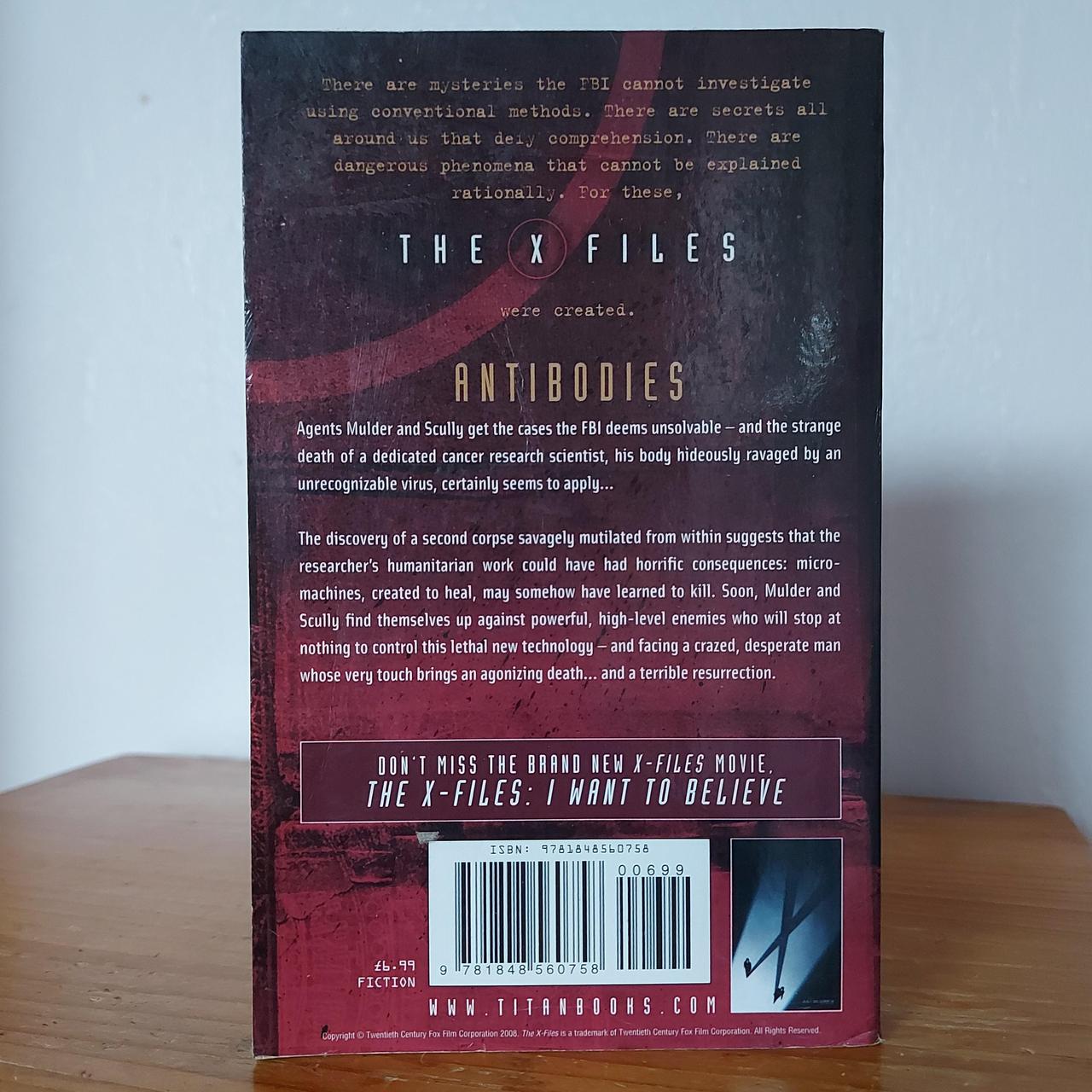 THE X FILES ANTIBODIES 1ST Edition june 2008... - Depop