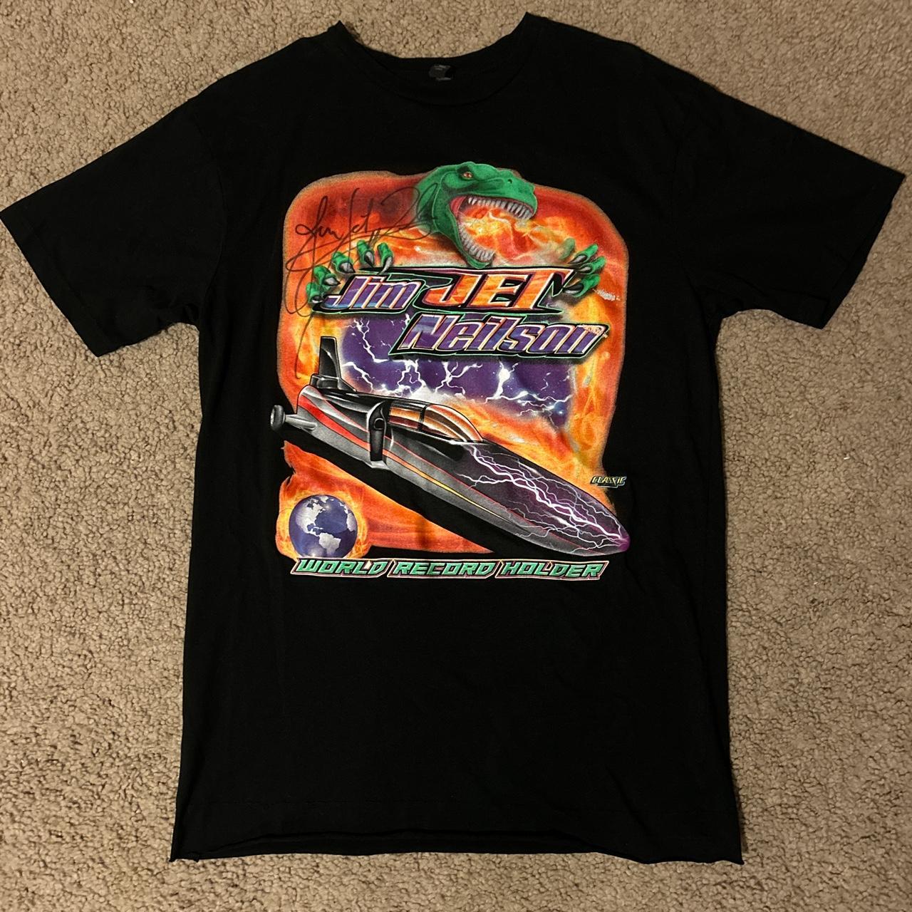 VINTAGE SIGNED RACING SHIRT Vintage land speed Jim... - Depop